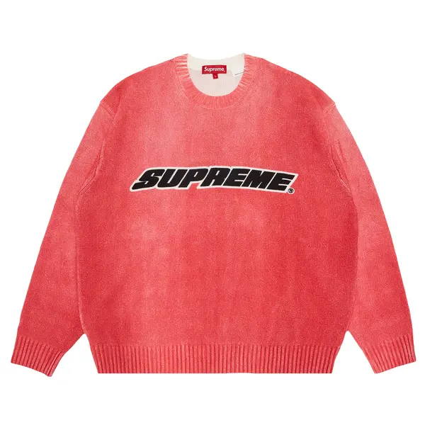 Supreme Logo Printed Crewneck Sweater