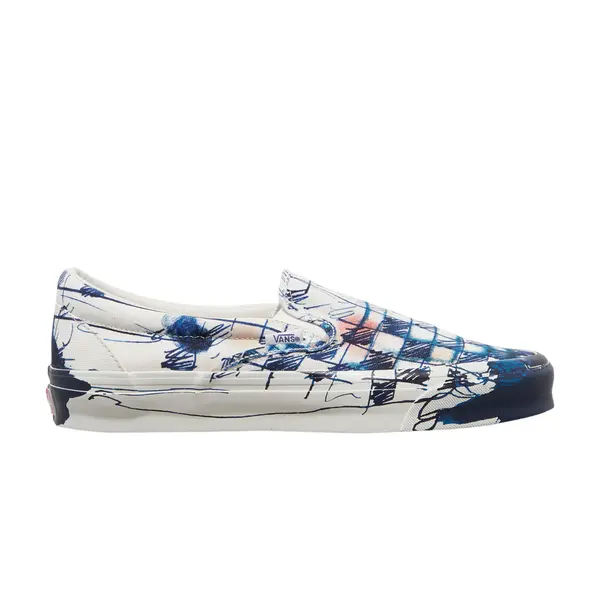 VANS Connor Tingley X Og Classic Slip-on Lx Checkerboard - Blue