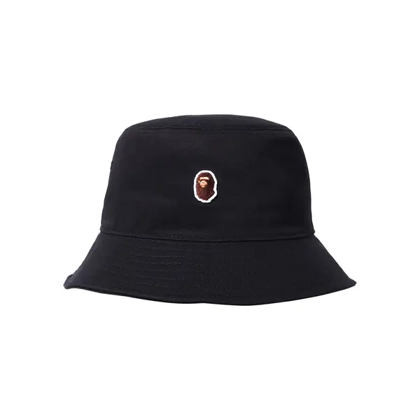 A BATHING APE Ape Head Bucket Hat - Black