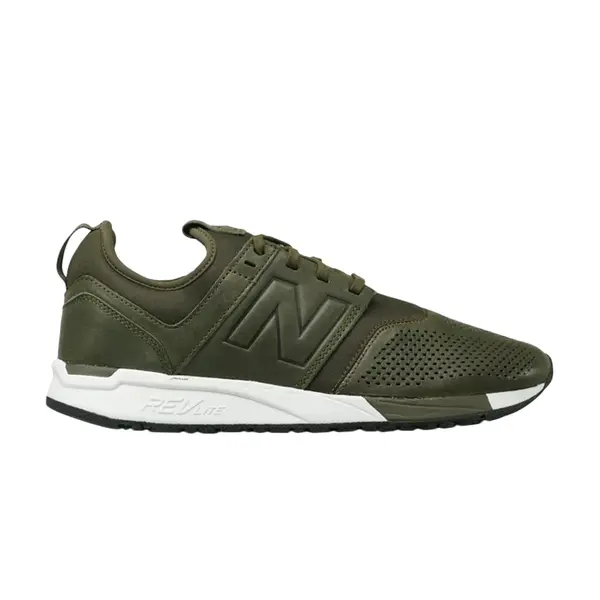 NEW BALANCE 247 Leather Sneakers - Green