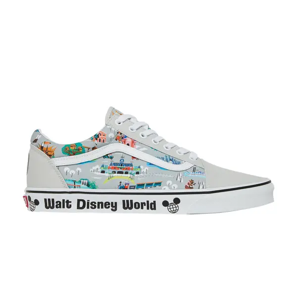 VANS Disney X Old Skool '50th Anniversary Disney Park Map' Sneaker - Grey