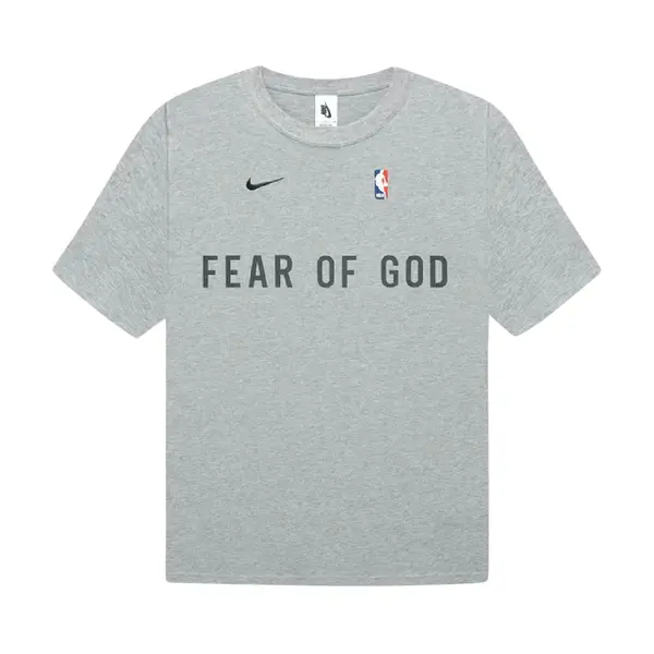 Nike X Fear Of God Warm Up T-shirt 'dark Heather - Grey