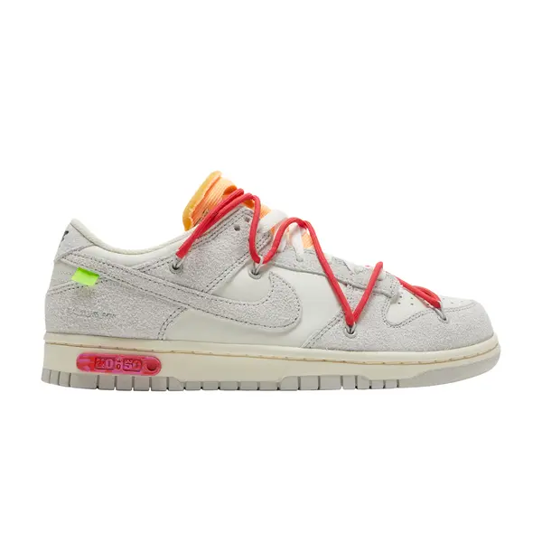 Nike Off- X Dunk Low 'lot 40 Of 50' Sneakers - White