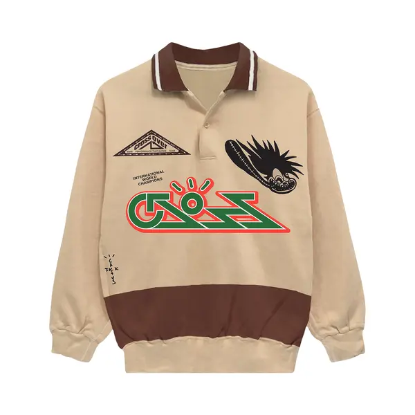 TRAVIS SCOTT Cross Rugby Sweater - Tan