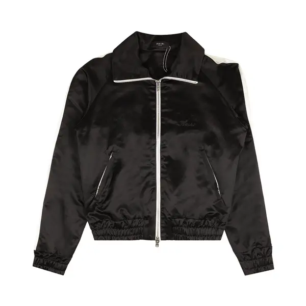Amiri Satin Track Jacket - Black