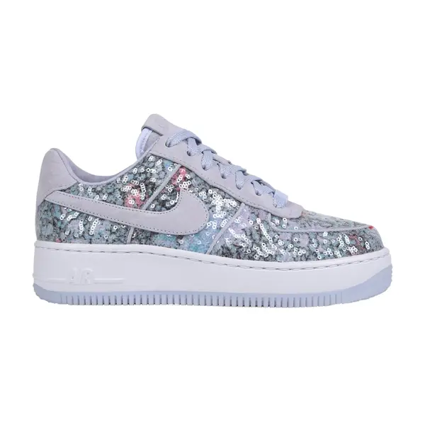 Nike Air Force 1 Upstep Low Sneakers - Silver