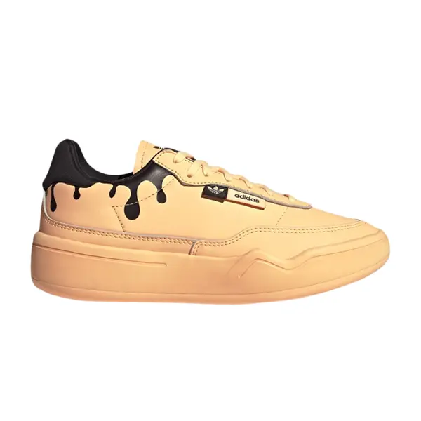 Adidas Her Court Paint Drip Sneakers - Orange