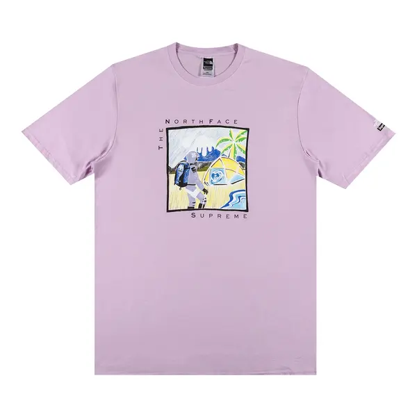 Supreme X The North Face Sketch Short-sleeve Top 'light - Purple