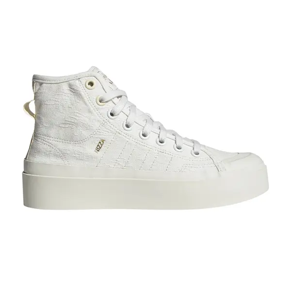 Adidas Nizza Bonega Mid Embroidered Floral Sneakers - White
