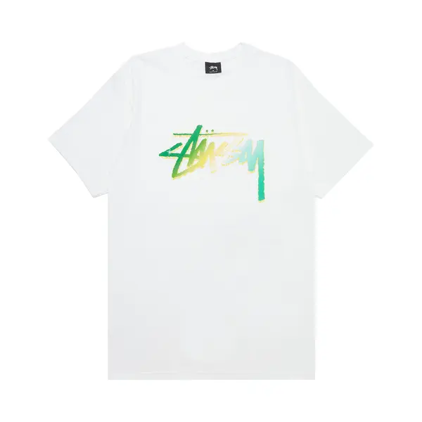 StÜssy Chrome Stock Tee - White