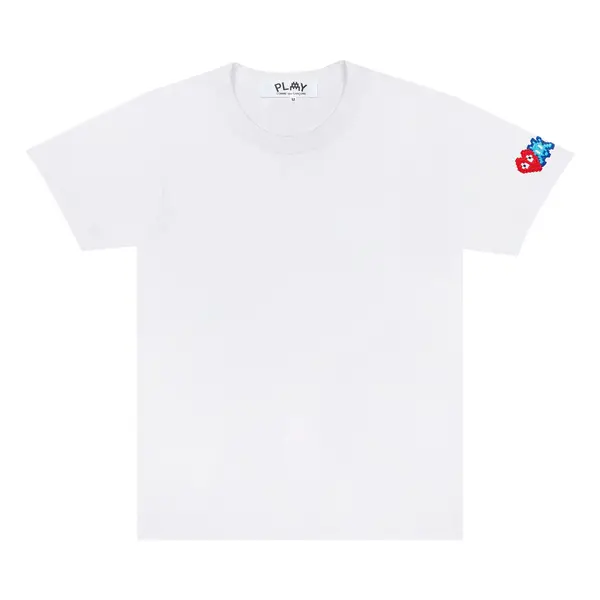 Play Comme Des Garcon Double Heart T-shirt - White