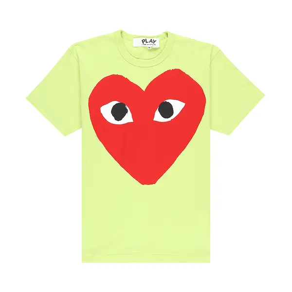 Play Comme Des Garcon Big Heart T-shirt - Green