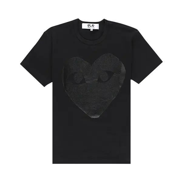 Play Comme Des Garcon Heart Logo T-shirt - Black