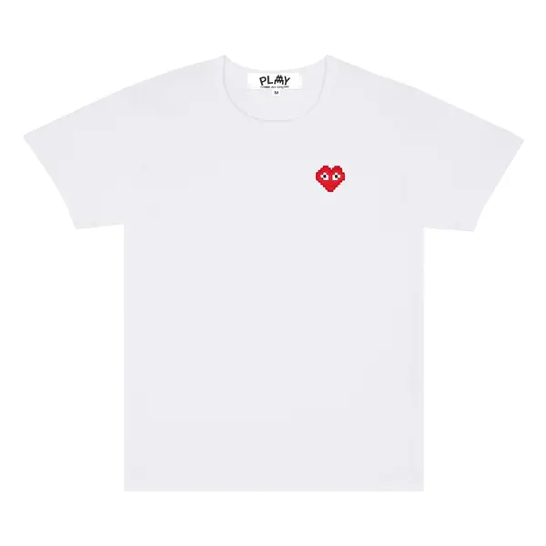 Play Comme Des Garcon X Invader Mini Logo T-shirt - White