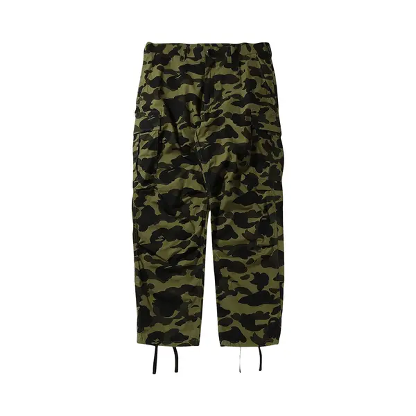 A BATHING APE Camo Cargo Pants - Green