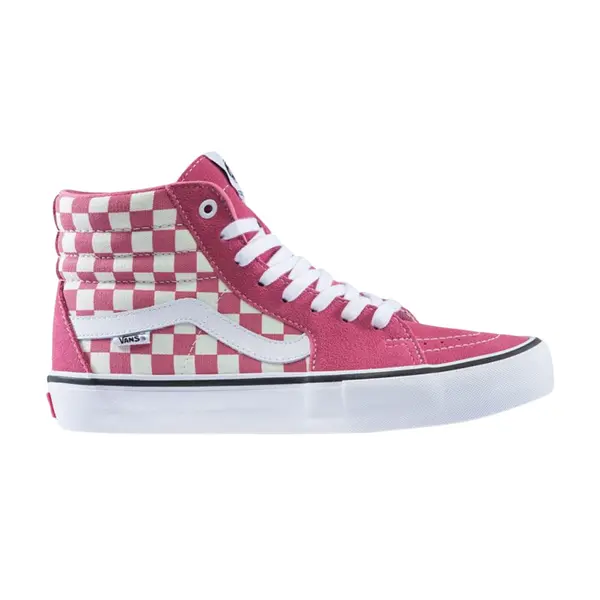 VANS Sk8-hi Pro "desert Rose Checkerboard" High Top Sneakers - Pink