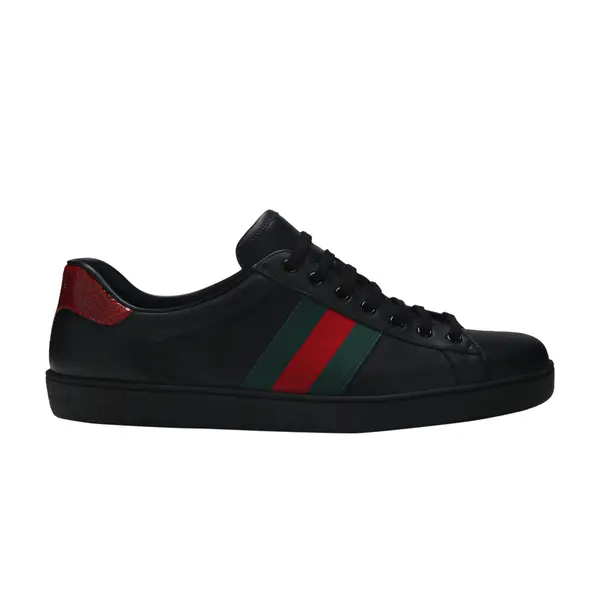 Gucci Ace Leather Sneakers - Black