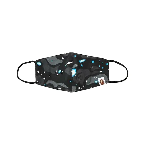 A BATHING APE Space Camo Mask - Black