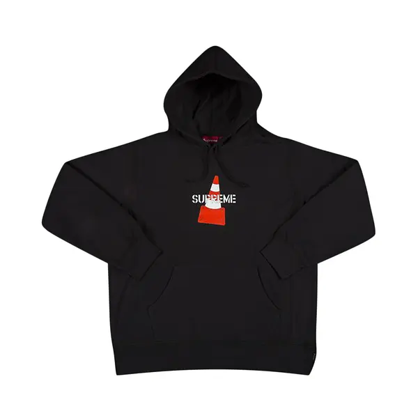 Supreme Cone Hooded Sweatshirt - Black
