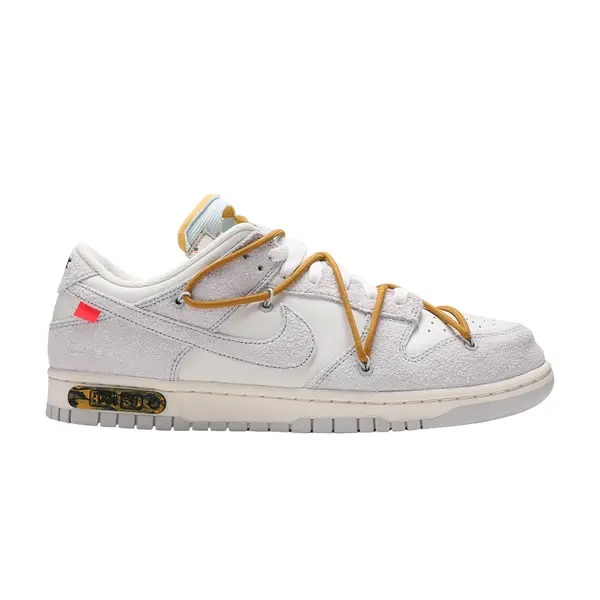 Nike Off- X Dunk Low 'lot 37 Of 50 - White