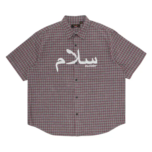 Supreme X Undercover Short-sleeve Flannel Shirt Plaid - Grey
