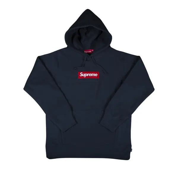 Supreme Box Logo Hooded Sweatshirt - Blue