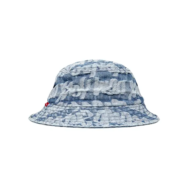 Supreme Fat Tip Jacquard Denim Crusher - Blue