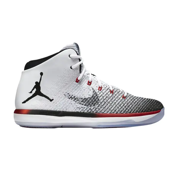 JORDAN 31 "black Toe" High Top Sneakers - White