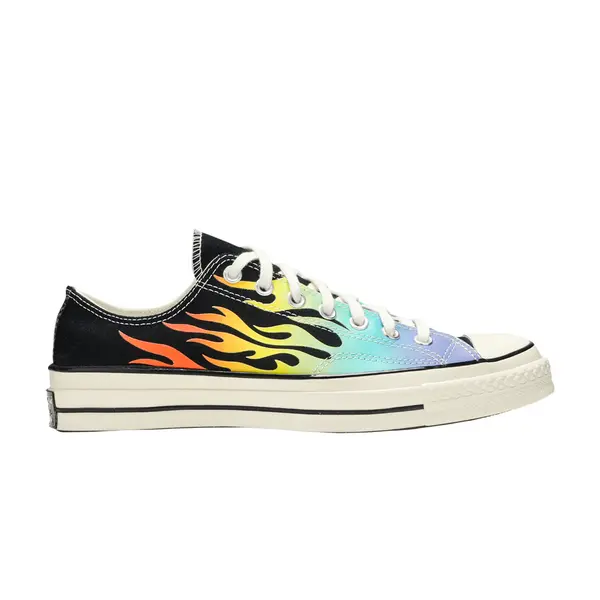 CONVERSE Chuck 70 Low Archive Print Flames - Black