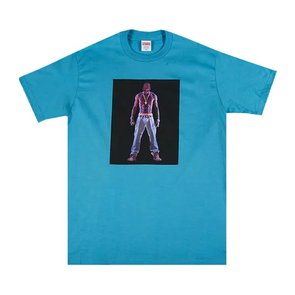 Supreme Tupac Hologram Tee 'light Slate - Blue