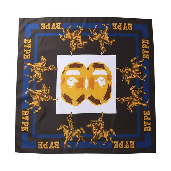 A BATHING APE Double Ape Head Scarf - Black