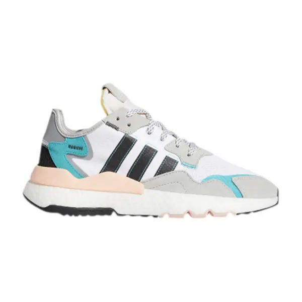 Adidas Nite Jogger Hi-res Aqua - White