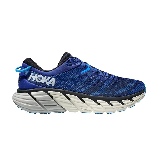HOKA® Gaviota 4 Graphite Running Sneakers - Blue