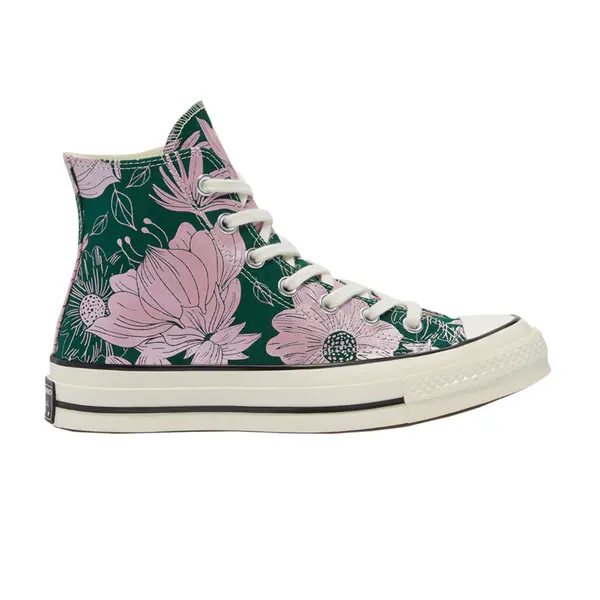 CONVERSE Chuck 70 High Vintage Floral Sneakers - Black
