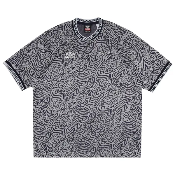 Supreme X Umbro Jacquard Animal Print Soccer Jersey - Blue