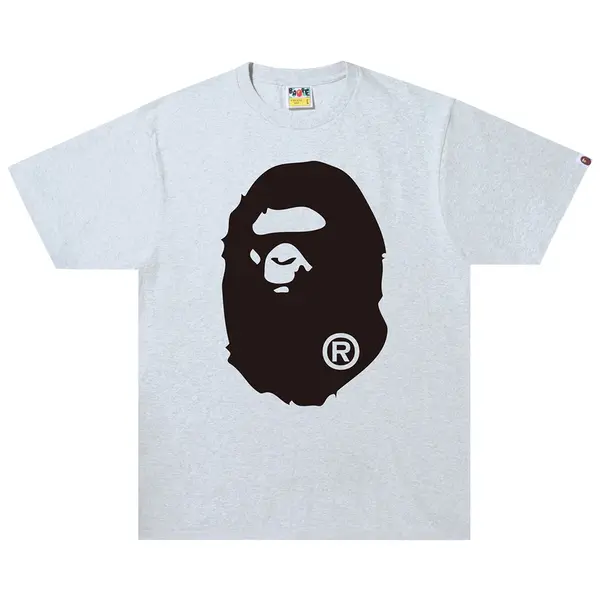 A BATHING APE Bicolor Big Ape Head Tee - Grey