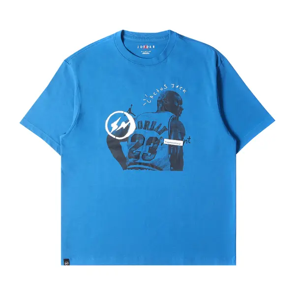 JORDAN X Travis Scott X Fragment Design T-shirt - Blue