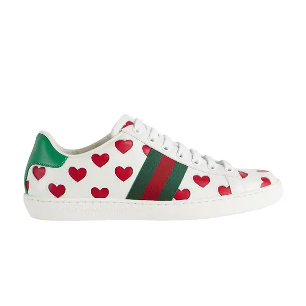 Gucci Ace 'hearts' Sneakers - White