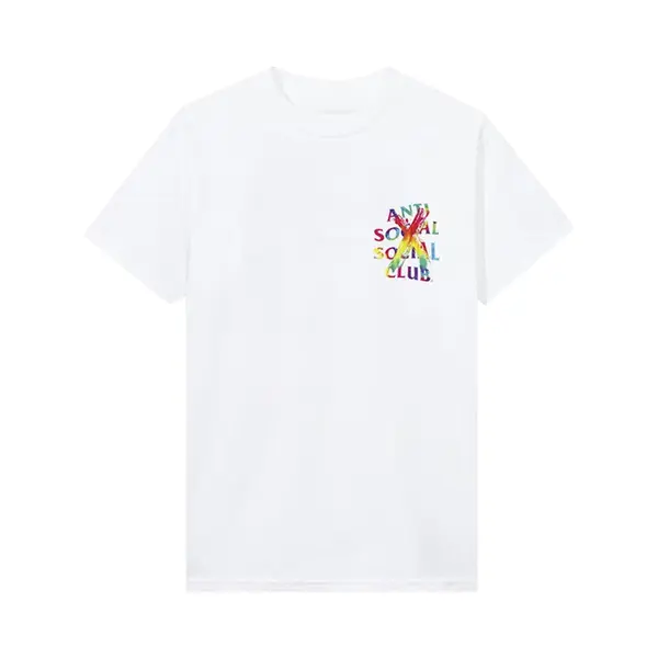 ANTI SOCIAL SOCIAL CLUB Cancelled Rainbow Tee - White