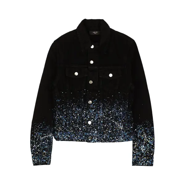 Amiri Crystal Painter Trucker - Black