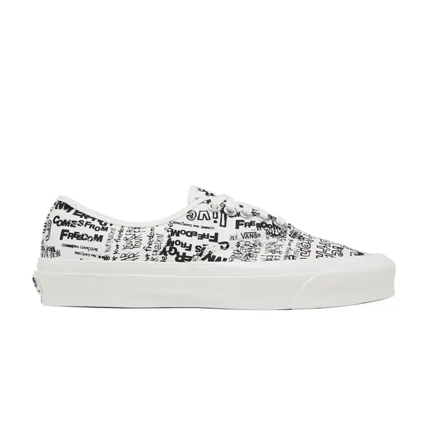VANS Comme Des Garçons X Og Authentic Lx 'graffiti' Sneakers - White