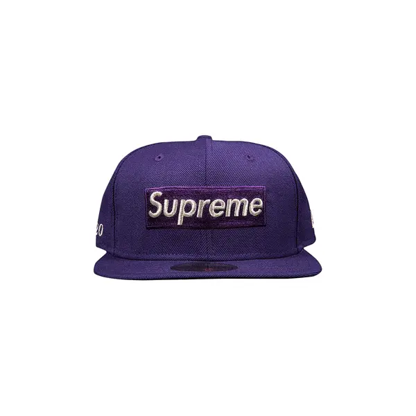 Supreme 1m Metallic Box Logo New Era Cap - Purple