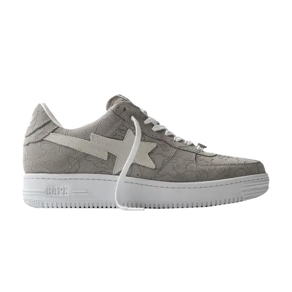 A BATHING APE Solebox X Bapesta 'light Line Camo' Sneaker - Grey