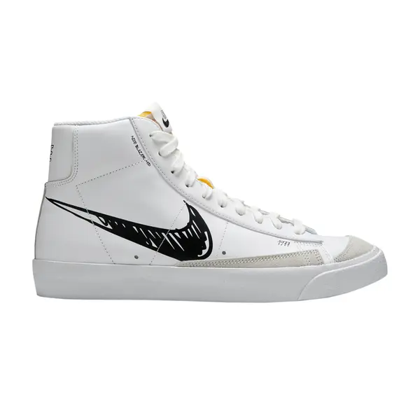 Nike Blazer Mid 77 Sketch Sneakers - White
