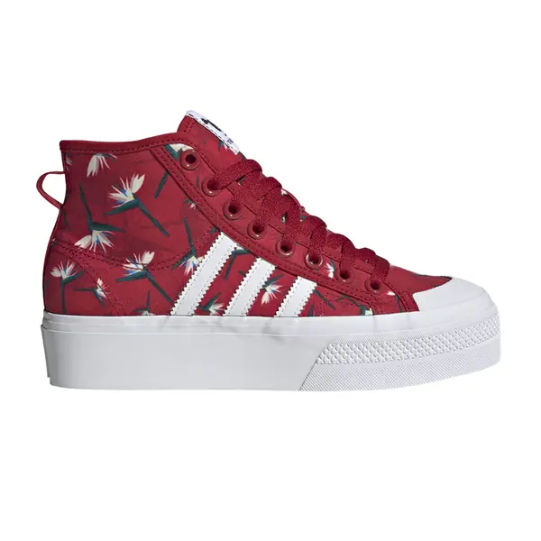 Adidas Thebe Magugu X Nizza Platform Mid 'birds Of Paradise' Sneakers - Red