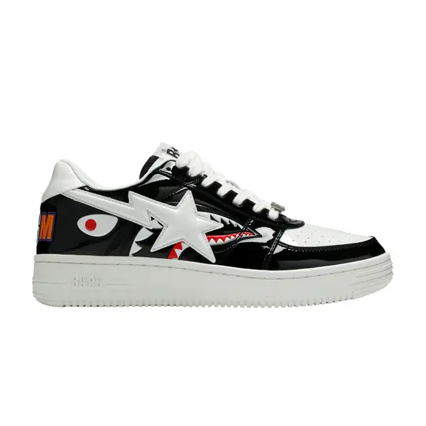 A BATHING APE Bapesta Low M1 'shark Face' Sneakers - Black
