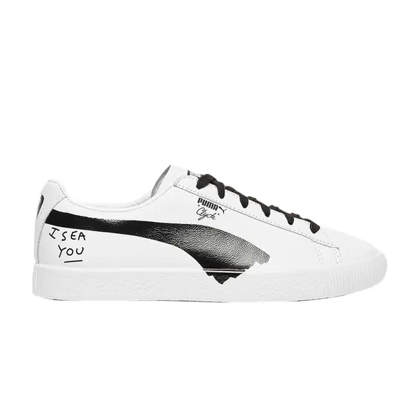 PUMA Shantell Martin X Clyde Hand Drawn Scribble Sneakers - White
