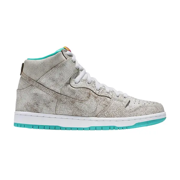 Nike Dunk High Premium Sb "flamingo" Sneakers - White