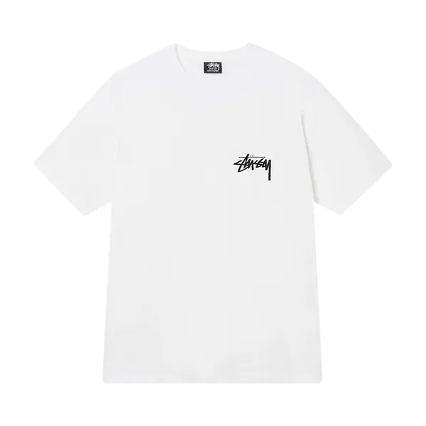 StÜssy Fuzzy Dice Tee - White