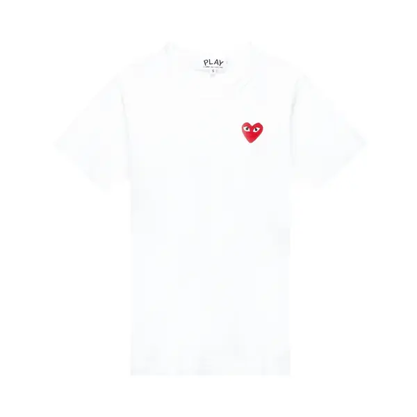 Play Comme Des Garcon Mini Heart Tee - White